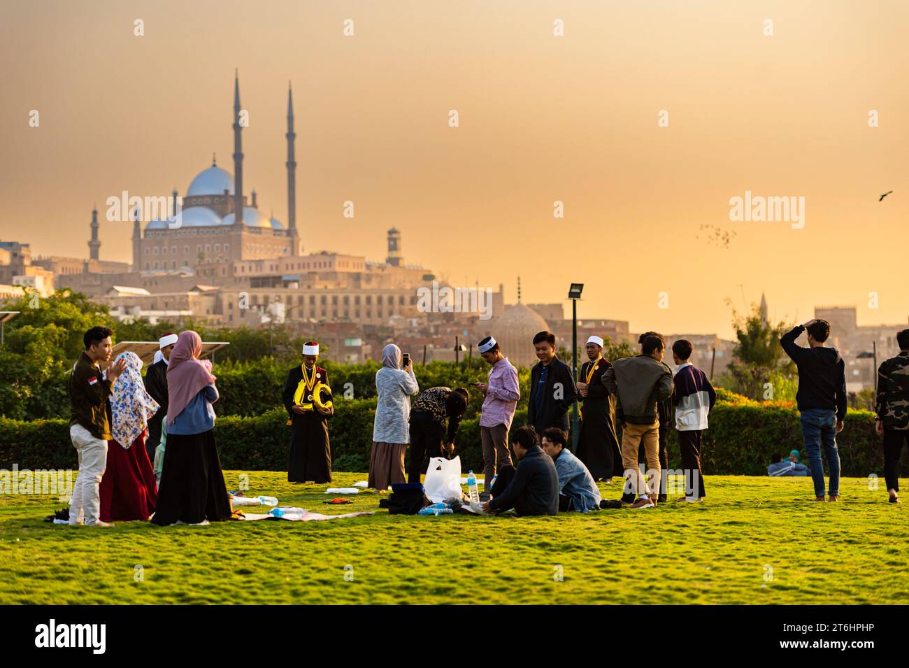 Egypt, Cairo, Southern Islamic Quarter, Al Azhar Park Stock Photo - Alamy