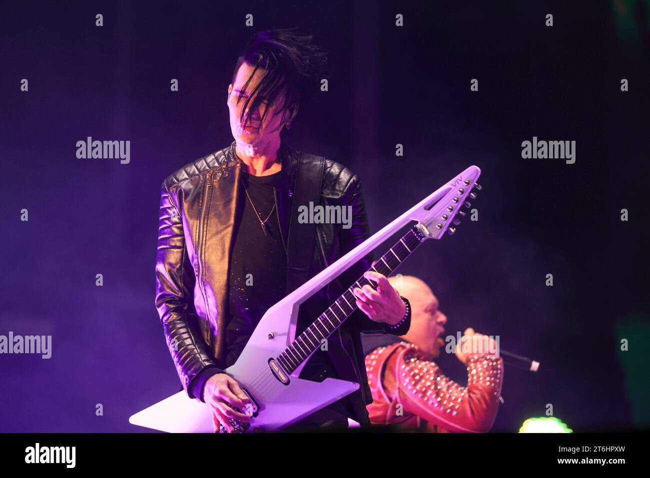 TOLUCA, MEXICO - NOVEMBER 3: Sascha Gerstner of Helloween perform ...