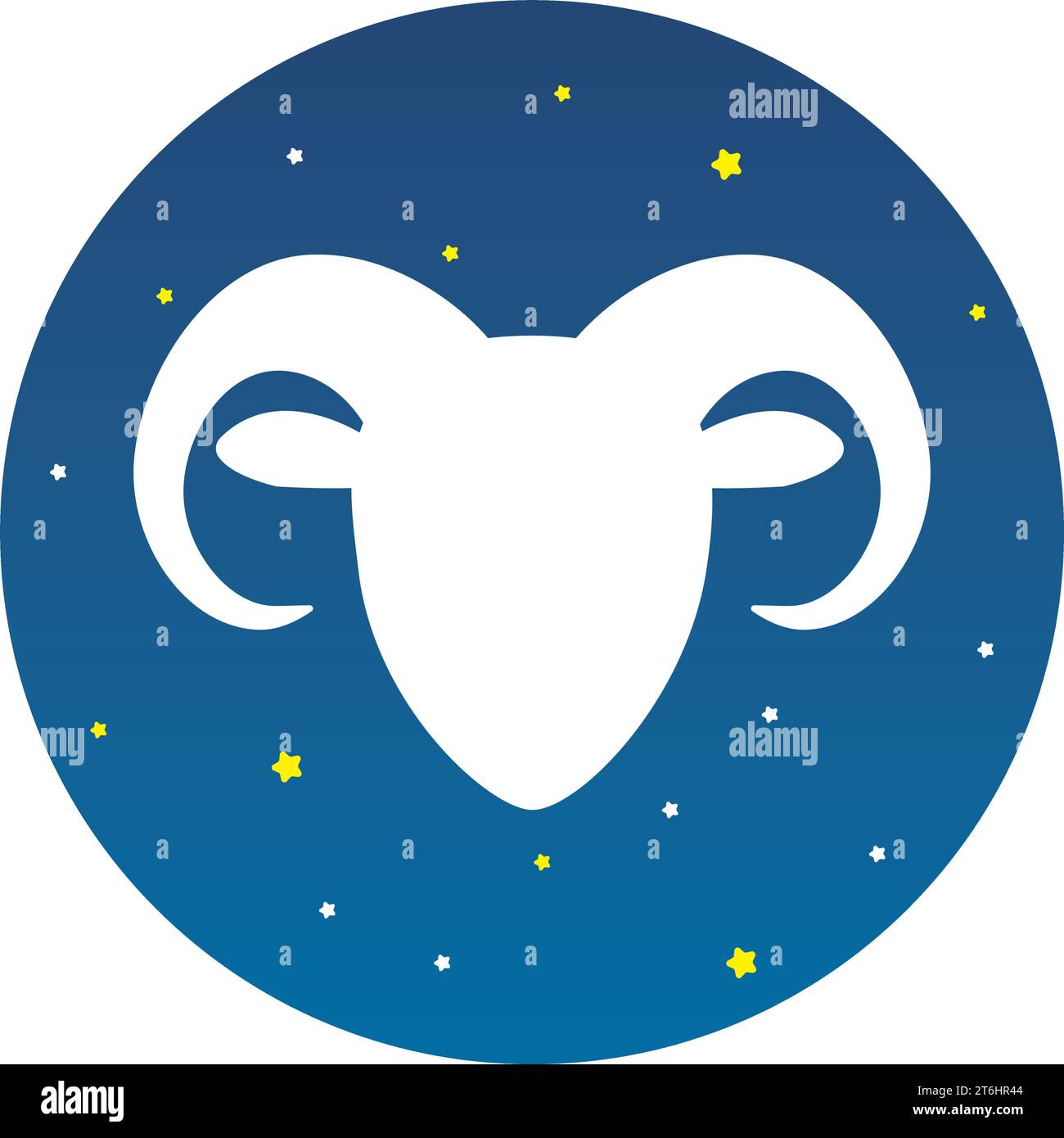 Isolated aries animal silhouette zodiac sign Vector illustration Stock ...