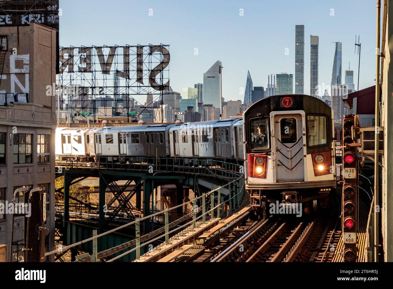 Train Number 7, Queensboro Bridge, New York City, North America, United ...