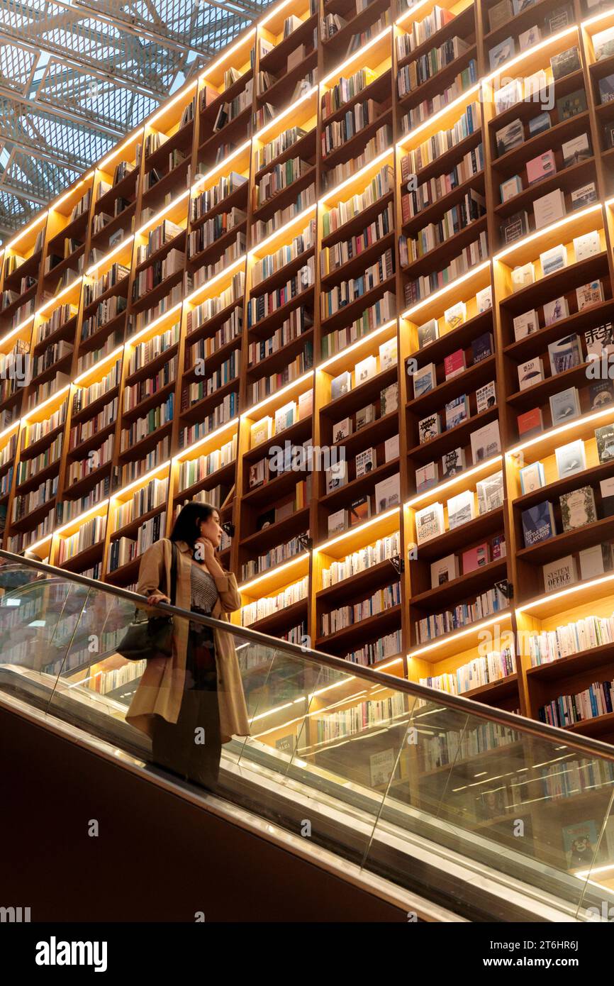 Book wall in Coex Mall, Gangnam-Gu, South Korea Stock Photo - Alamy