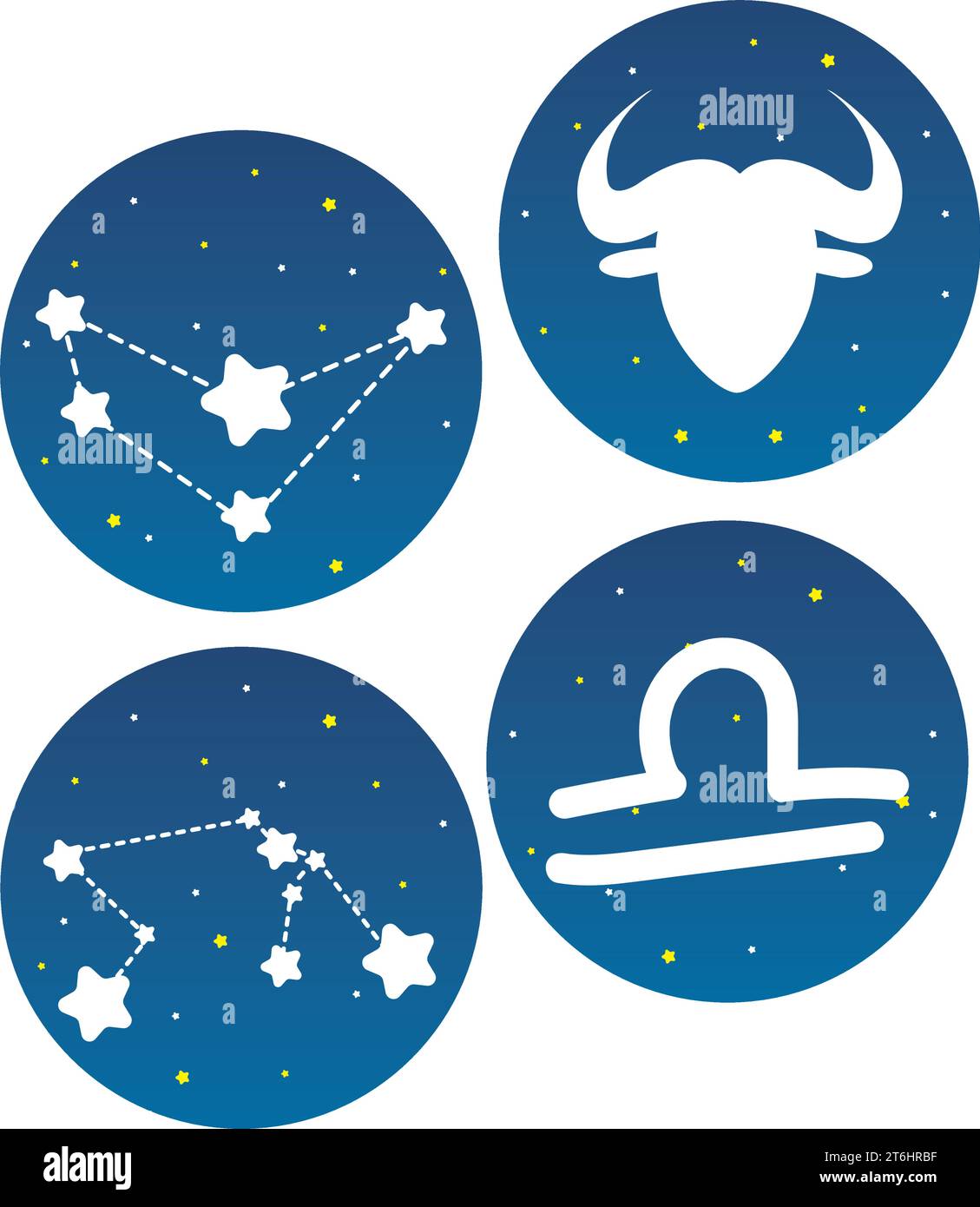 Set of star constellations and zodiac signs Vector Stock Vector Image ...