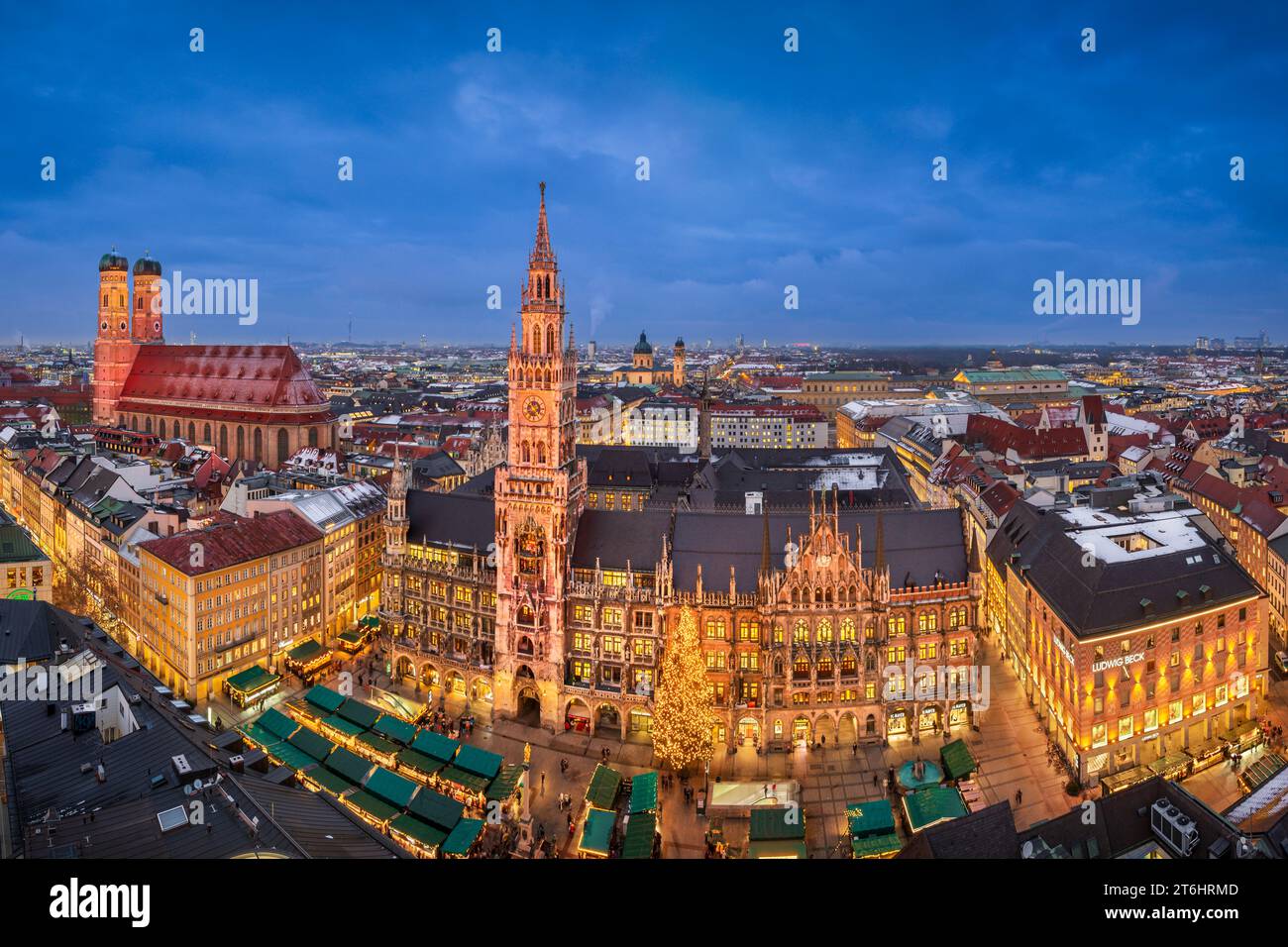 Germany bavaria munich winter skyline hi-res stock photography and ...