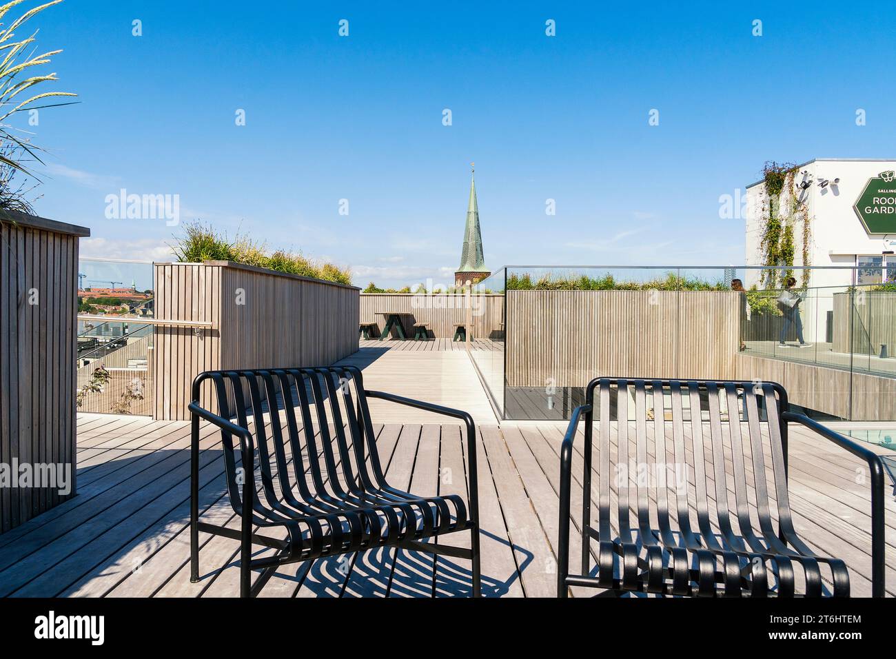 Denmark, Jutland, Aarhus, 'Salling Rooftop', public roof terrace ...