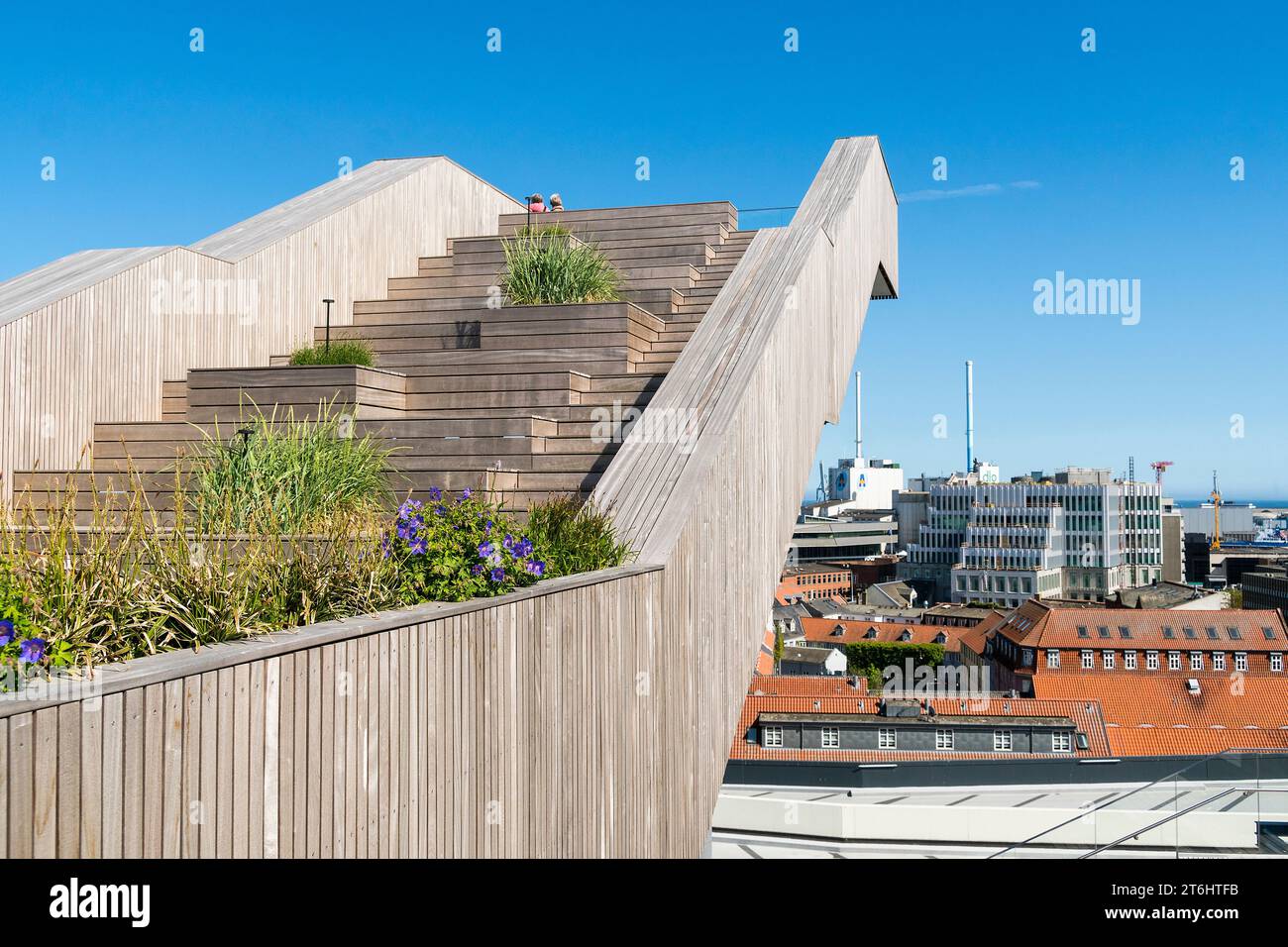 Denmark, Jutland, Aarhus, 'Salling Rooftop', public roof terrace ...