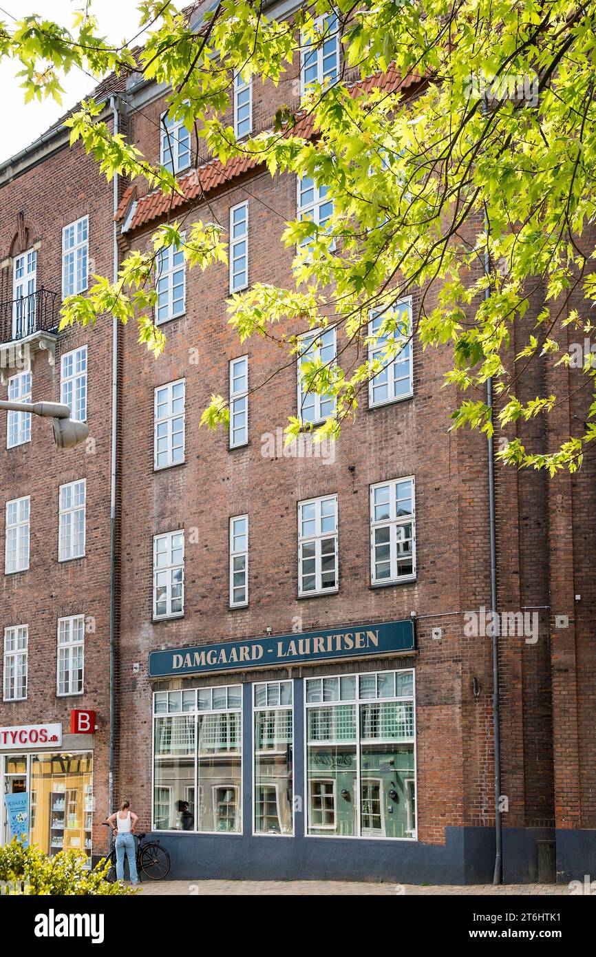 Denmark, Funen, Odense, old town, Klaregade, apartment house Stock ...