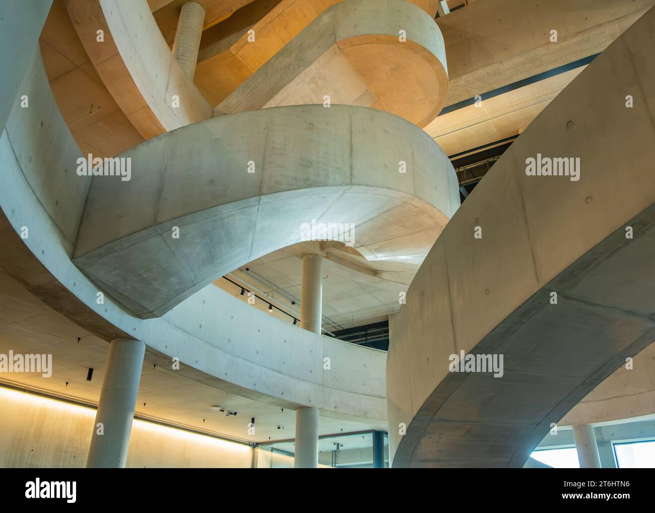 Interior of the University of the Arts London UAL building on East Bank ...