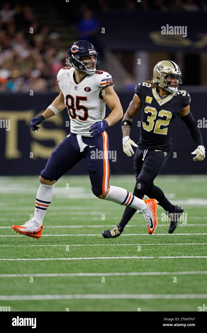 Chicago Bears tight end Cole Kmet (85) during an NFL football game ...
