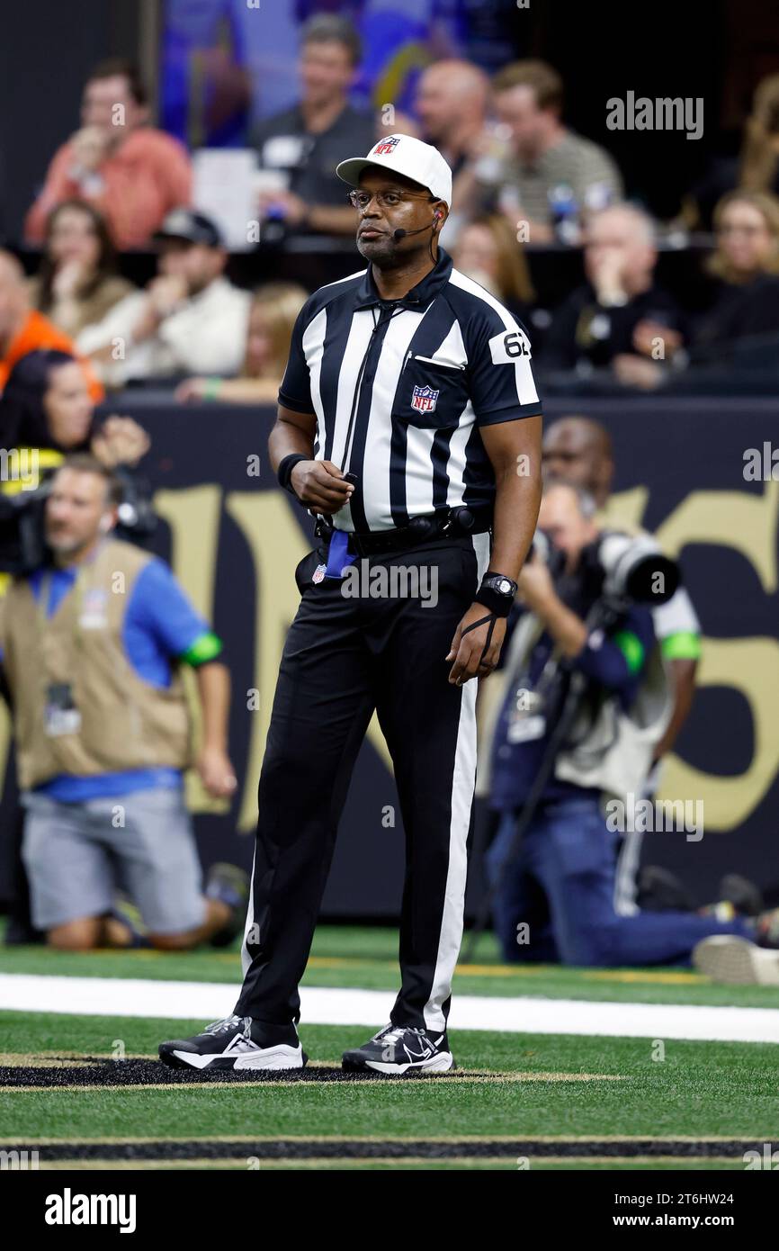 Referee Ronald Torbert (62) during an NFL football game between the New ...