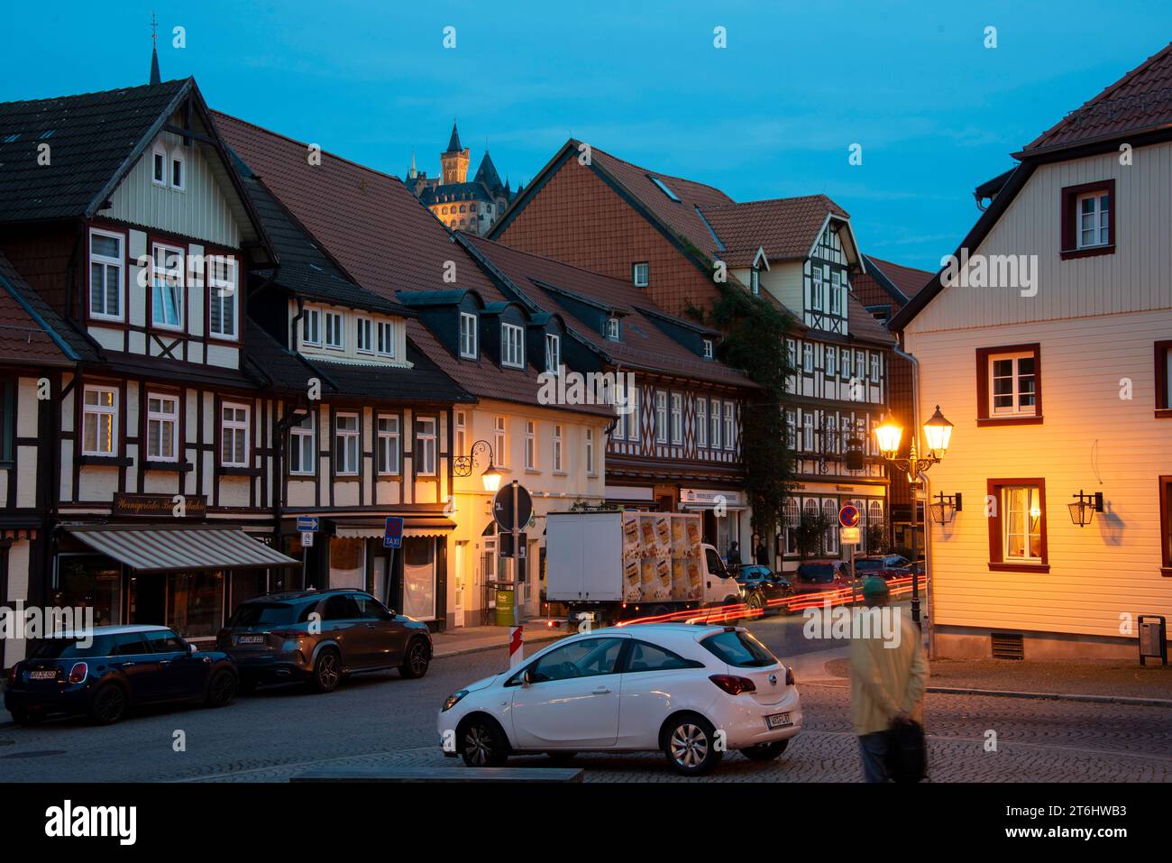 Behind them wernigerode castle hi-res stock photography and images - Alamy