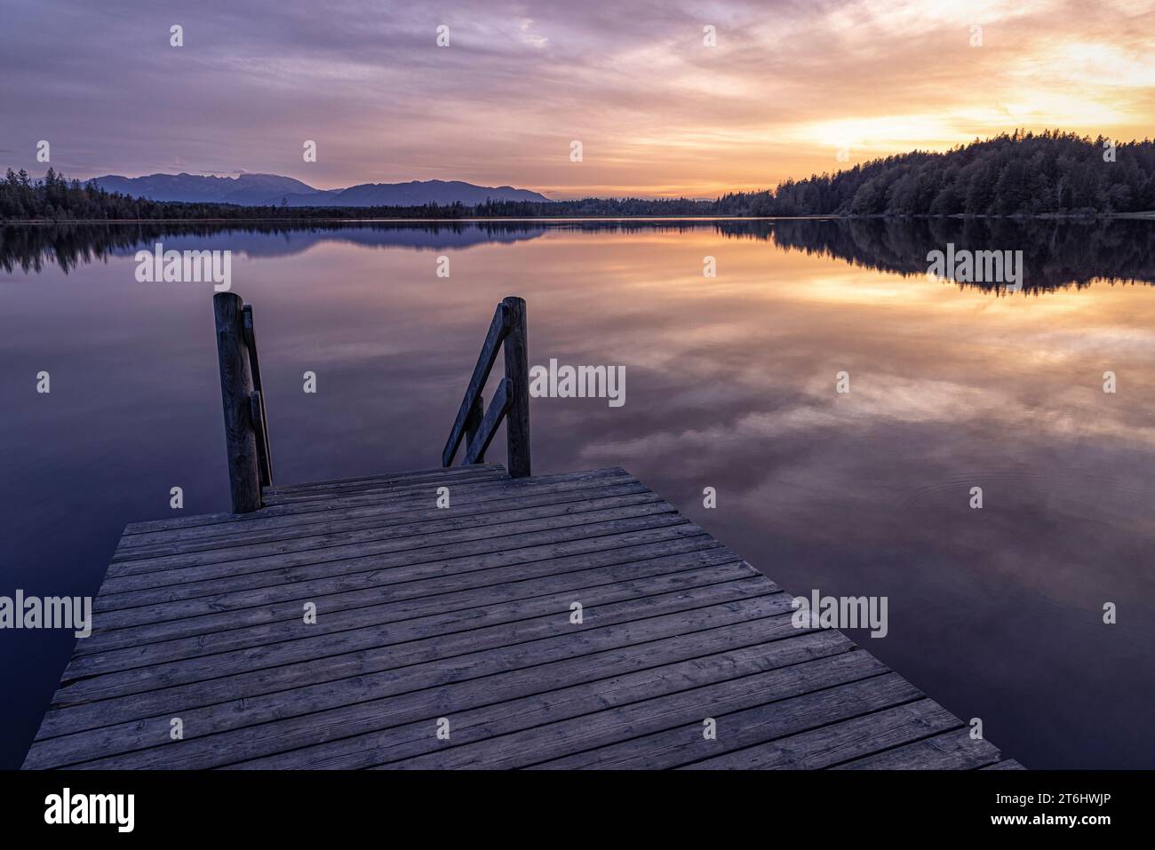 Kirchsee at sunset sachsenkam hi-res stock photography and images - Alamy