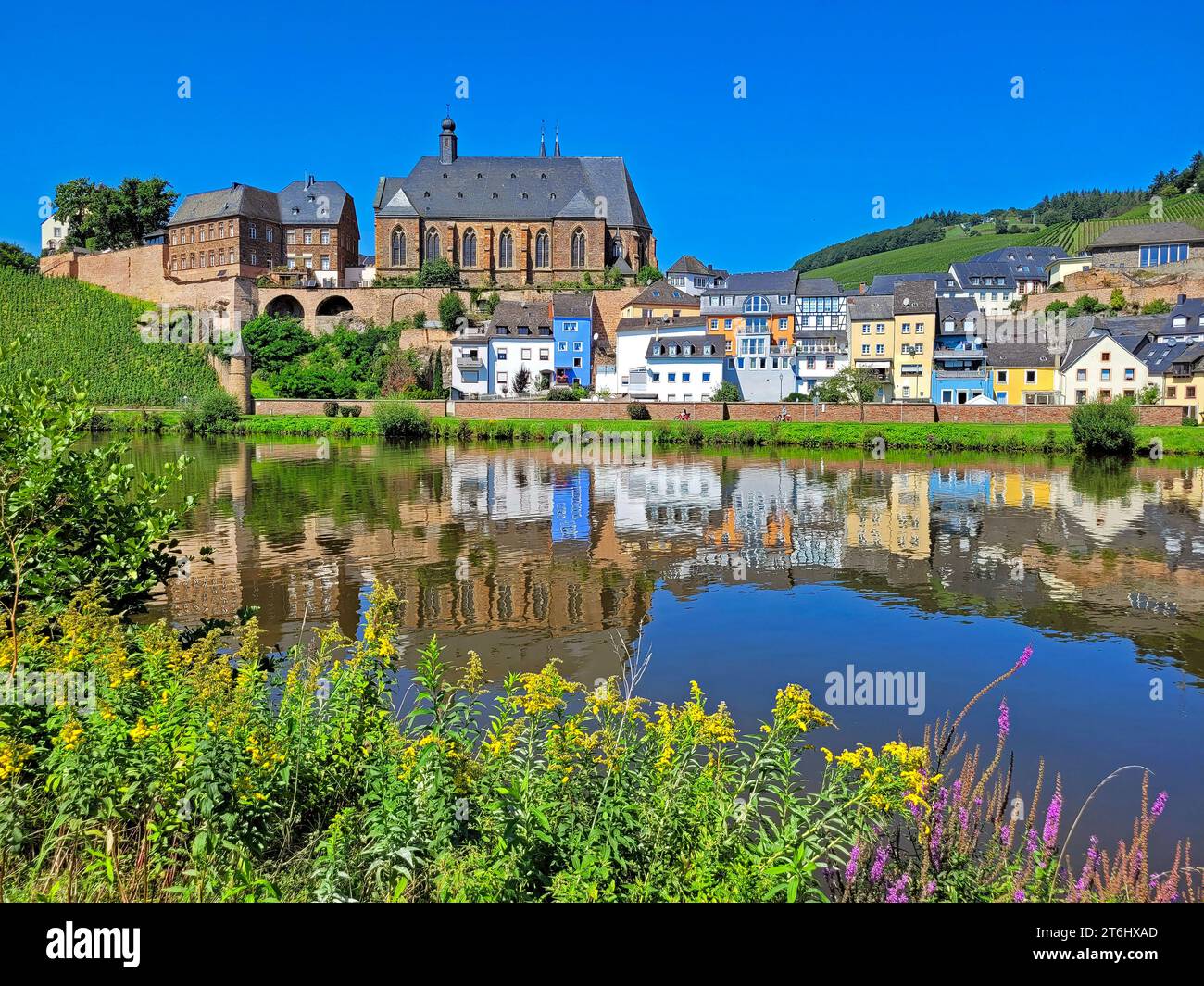Lower town of staden with st laurentius church hi-res stock photography ...