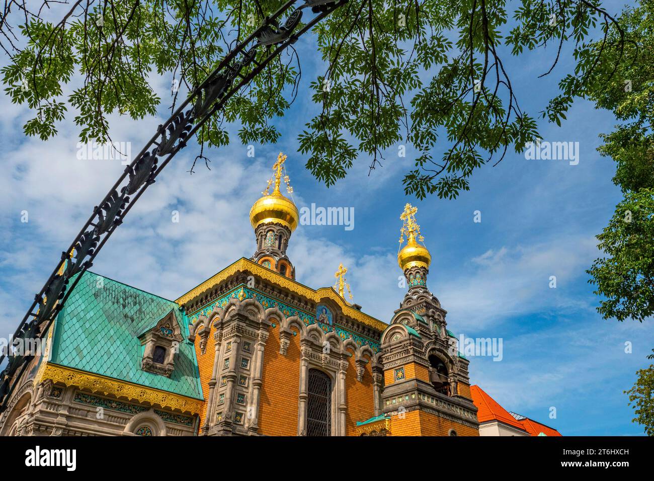Russian chapel on mathildenhohe in darmstadt hi-res stock photography ...