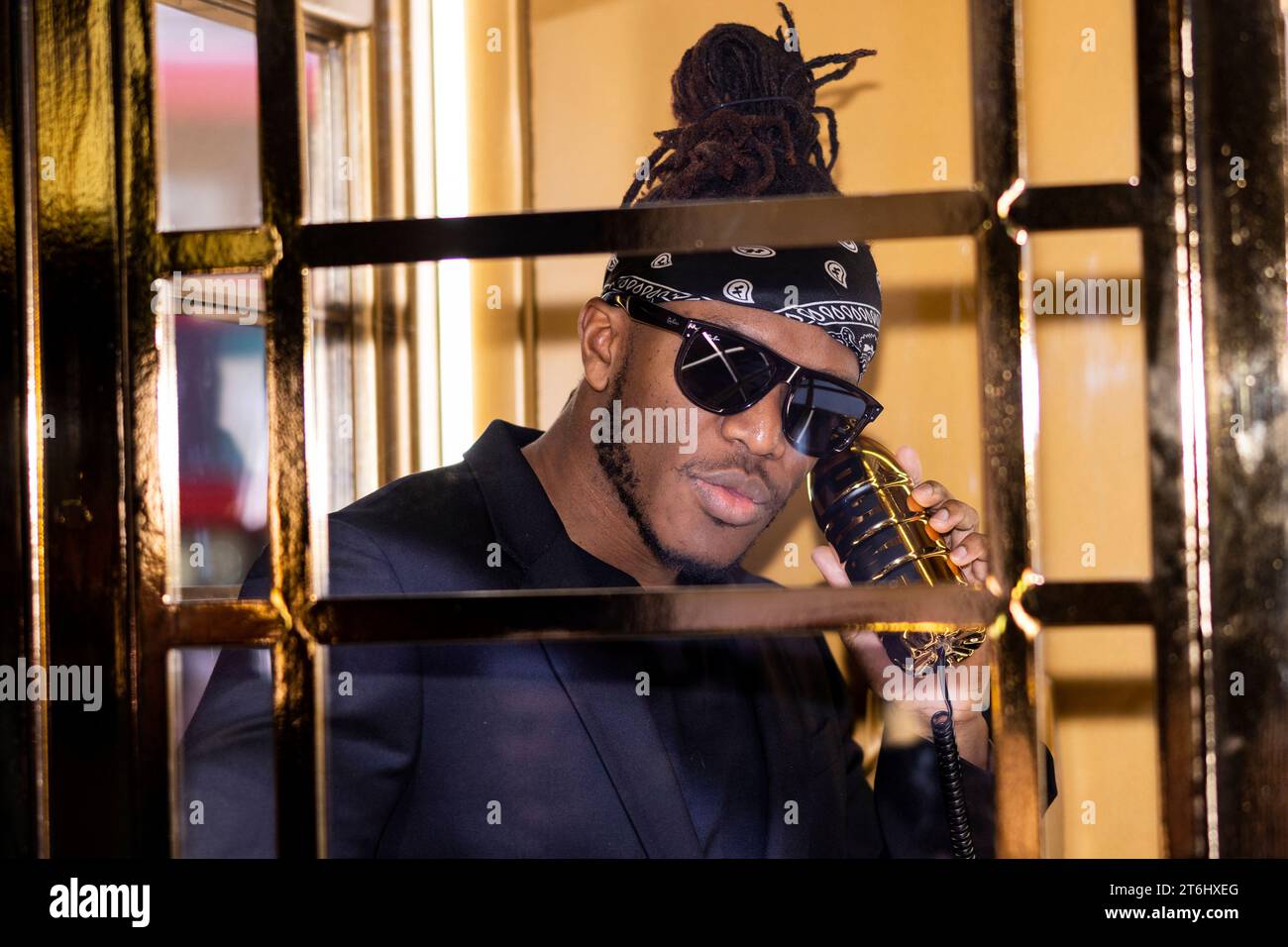KSI poses for photographers as he opens the PRIME pop-up store on ...