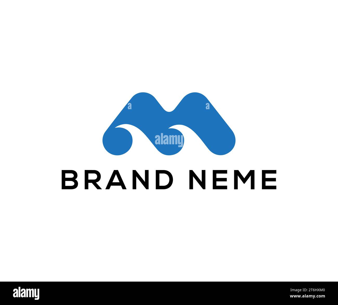 m logo design vector Stock Vector Image & Art - Alamy