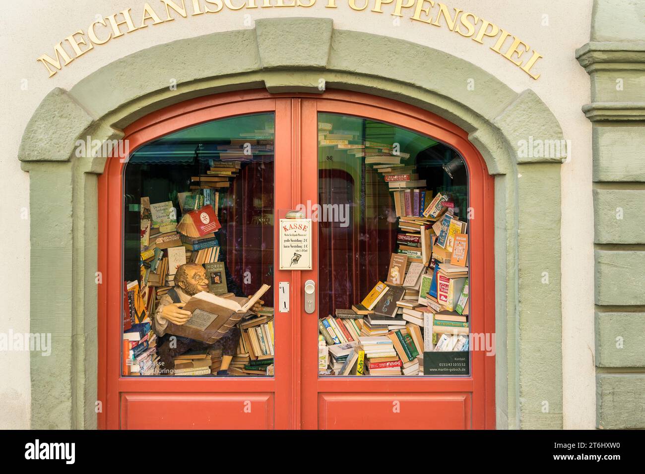 Thuringia, Erfurt, old town, market street, mechanical puppet show ...