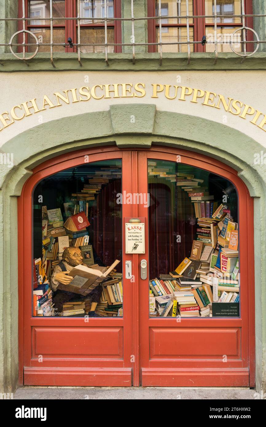 Thuringia, Erfurt, old town, market street, mechanical puppet show ...