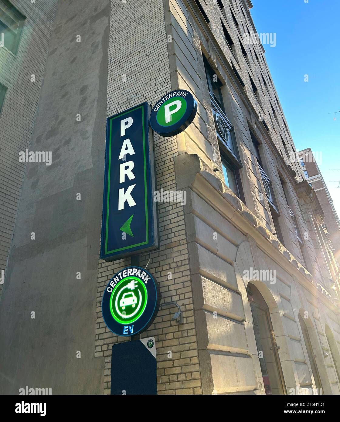 Centerpark parking garage and charging station, New York City, New York ...