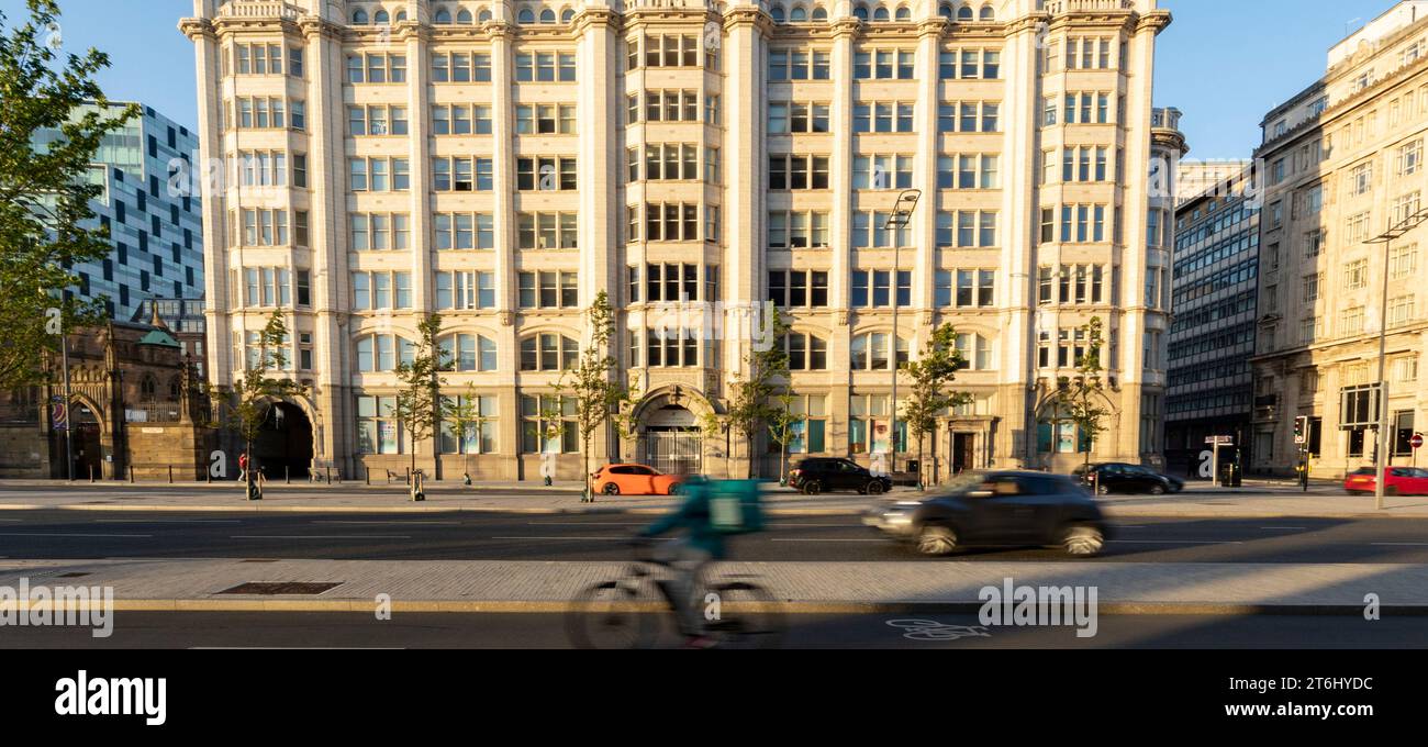 Liverpool, united kingdom May, 16, 2023 Tower Building, George's Dock ...