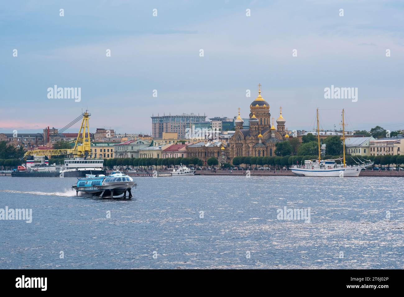 Saint Petersburg, Russia - August 03, 2023: passenger hydrofoil ship ...