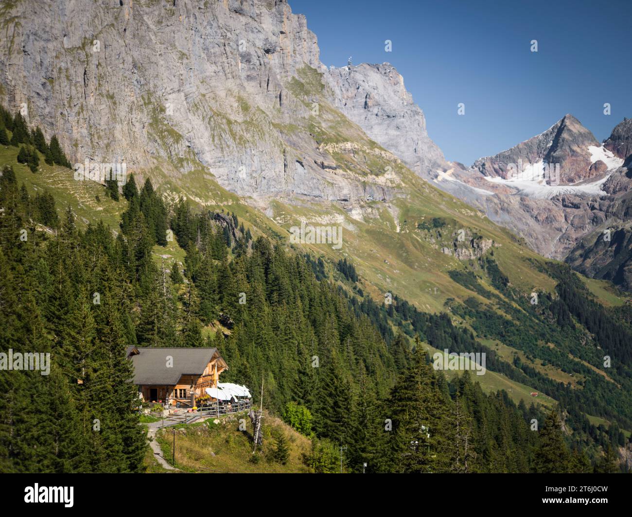 Mountain landscape in Bernese Oberland Stock Photo - Alamy