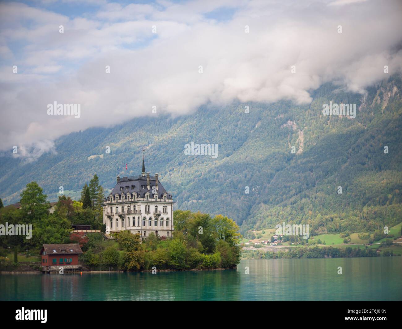 Seeburg castle on lake brienz in iseltwald hi-res stock photography and ...