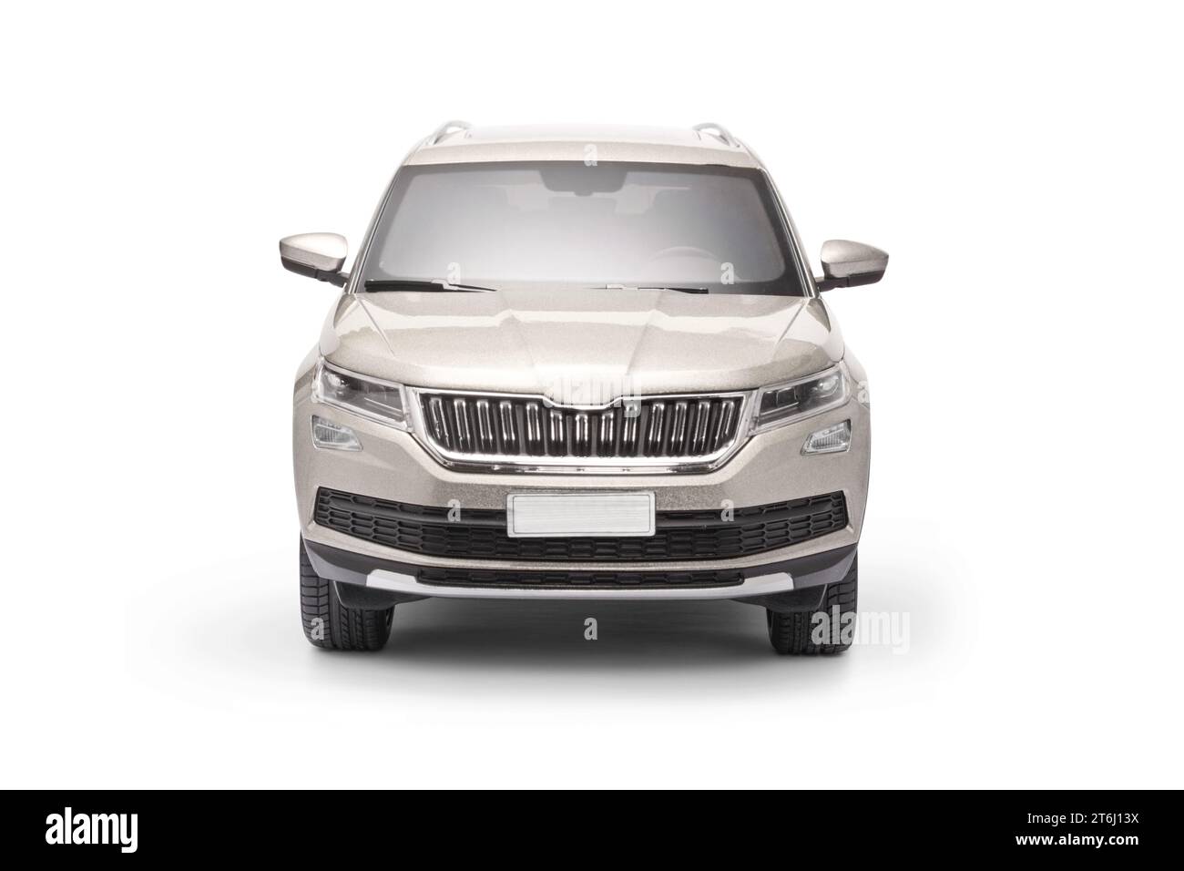 Front view of a SUV isolated on white background Stock Photo - Alamy