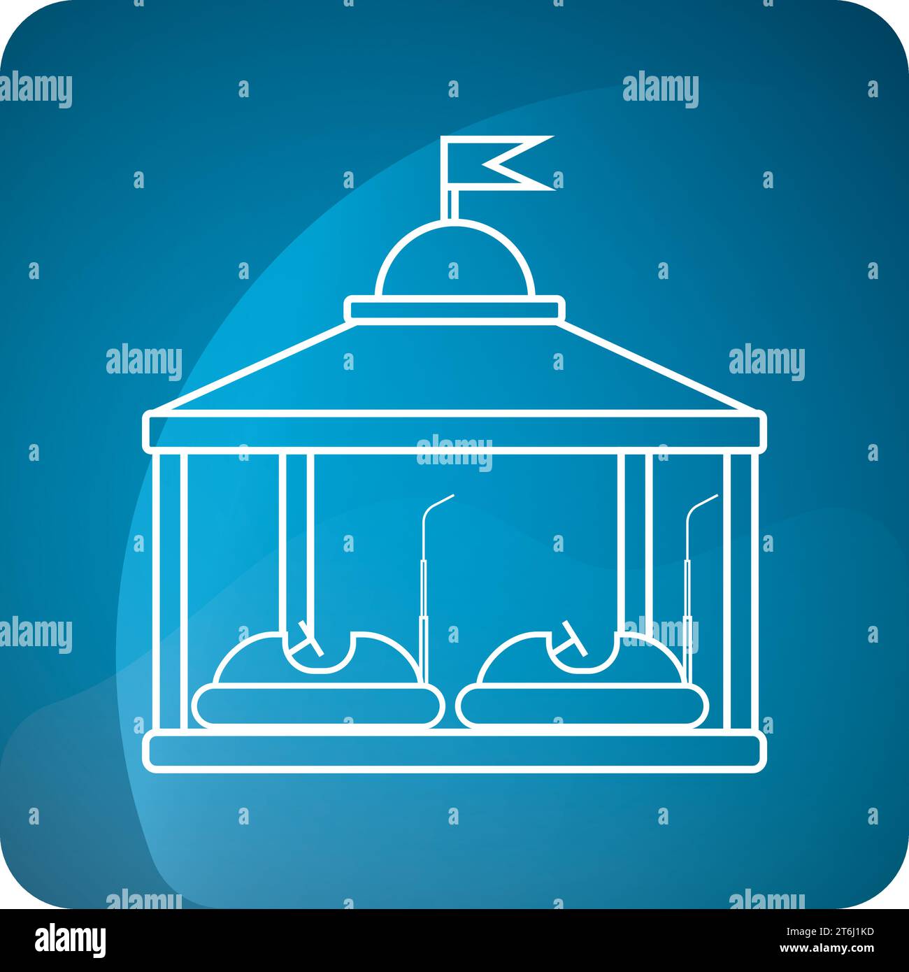 Isolated bumper cart attraction icon Vector Stock Vector Image & Art ...