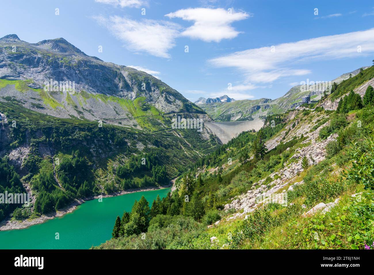 Reservoir kolnbrein of power stations maltakraftwerke hi-res stock ...