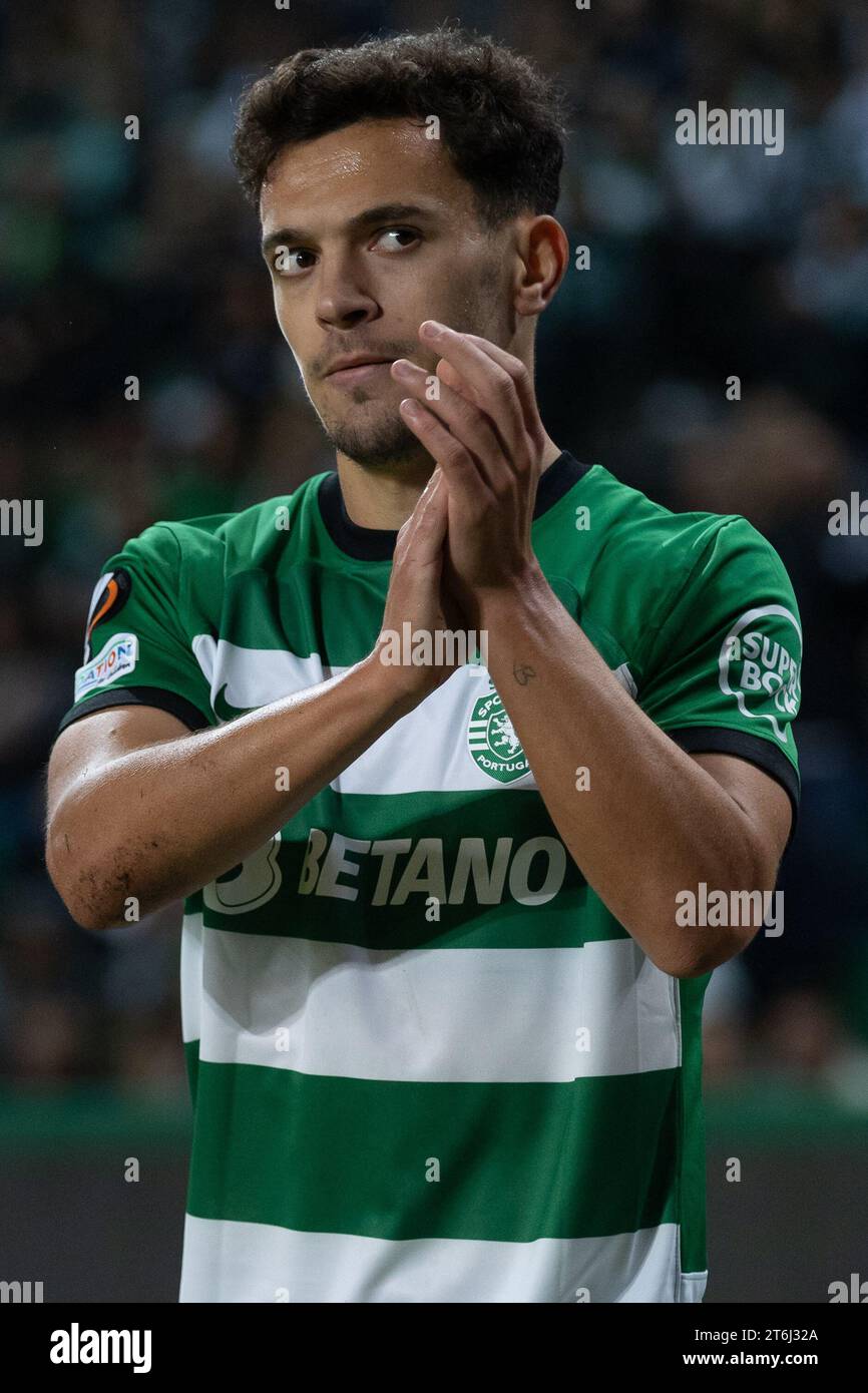 November 09, 2023. Lisbon, Portugal. Sporting's forward from Portugal ...