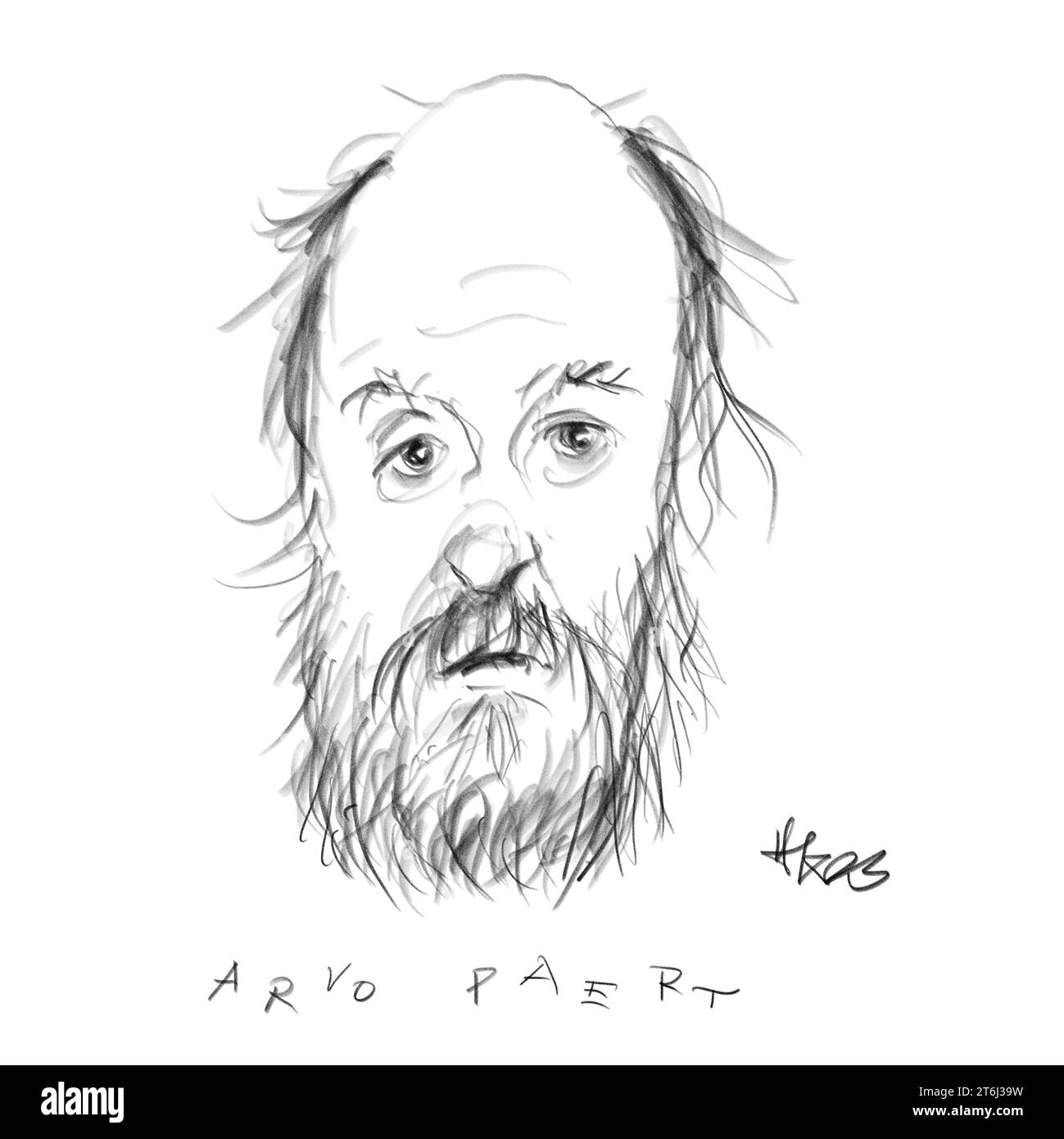 Portrait of the Composer Arvo Paert Stock Photo - Alamy