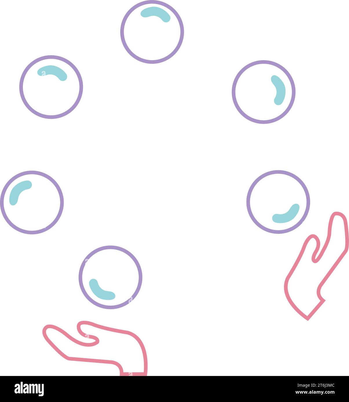 Hands with balls Stock Vector Images - Alamy