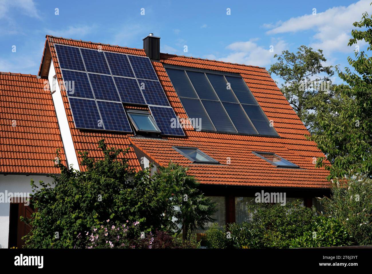 Germany, Bavaria, Upper Bavaria, Altötting district, single-family ...
