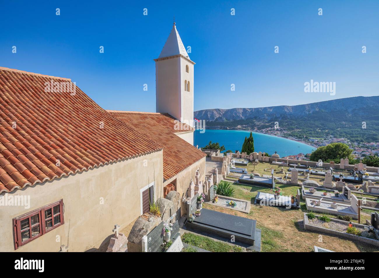 Croatia, Kvarner bay, island of Krk, Baska, Crkva svetog Ivana (St John ...