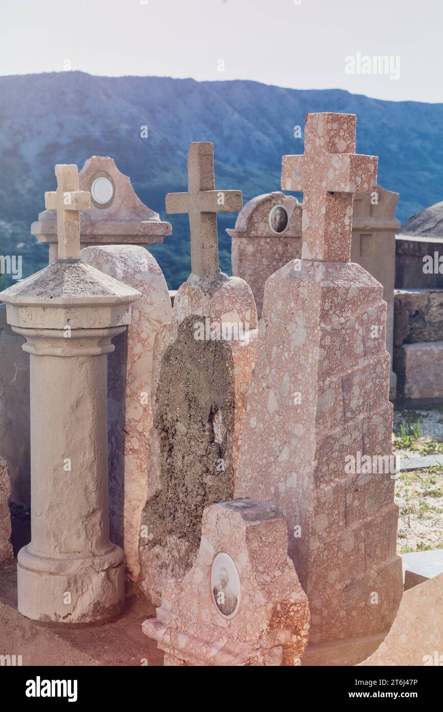 Croatia, Kvarner bay, island of Krk, details inside the monumental ...