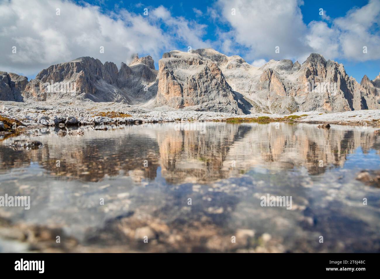 Italy, Veneto, province of Belluno, Canale d'Agordo, some peaks of the ...