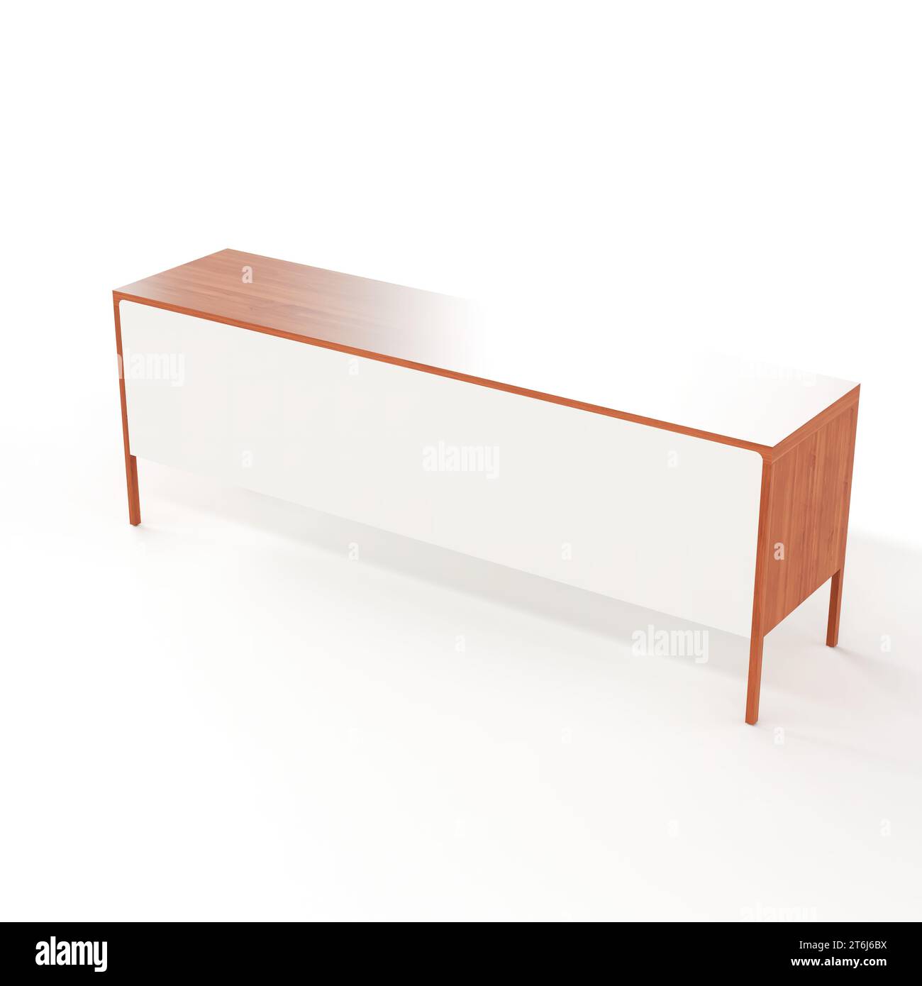 An image of a modern entertainment unit with a console table placed in ...
