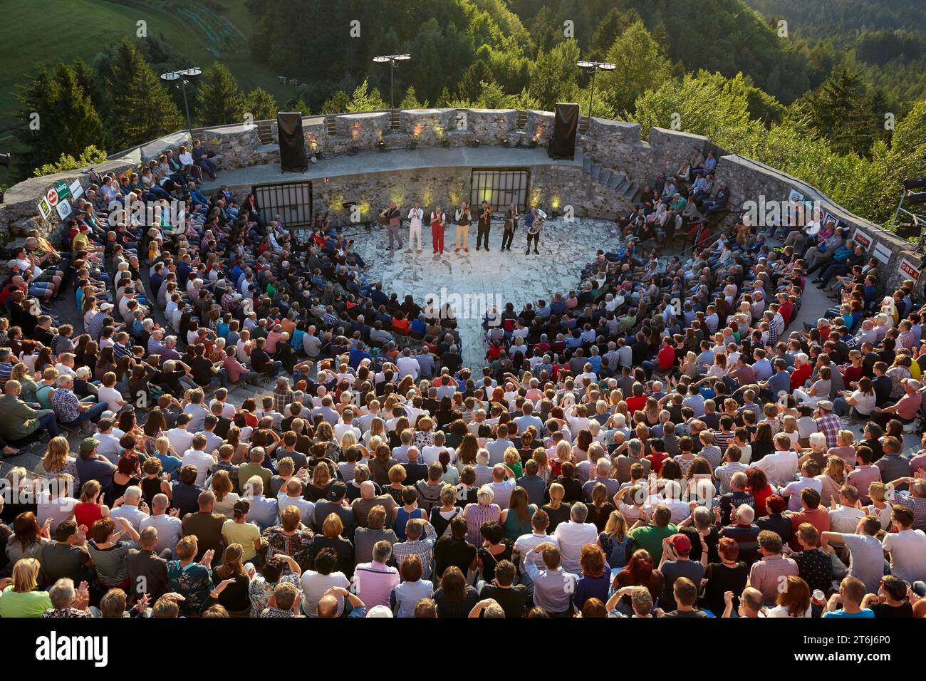 Burgarena Finkenstein, Faaker See, Carinthia, Austria Stock Photo - Alamy