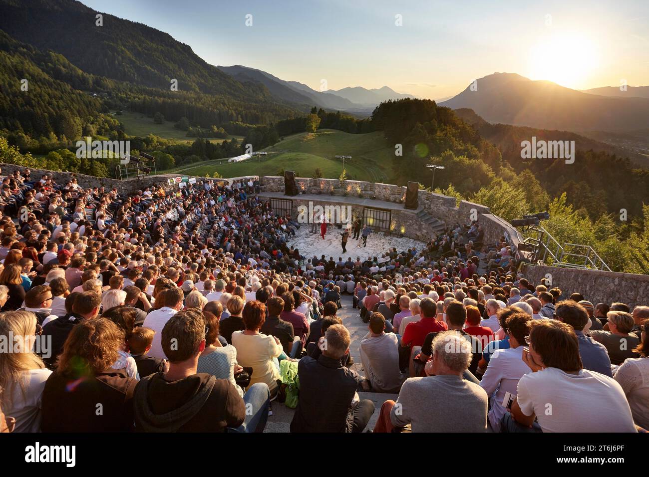 Burgarena Finkenstein, Faaker See, Carinthia, Austria Stock Photo - Alamy