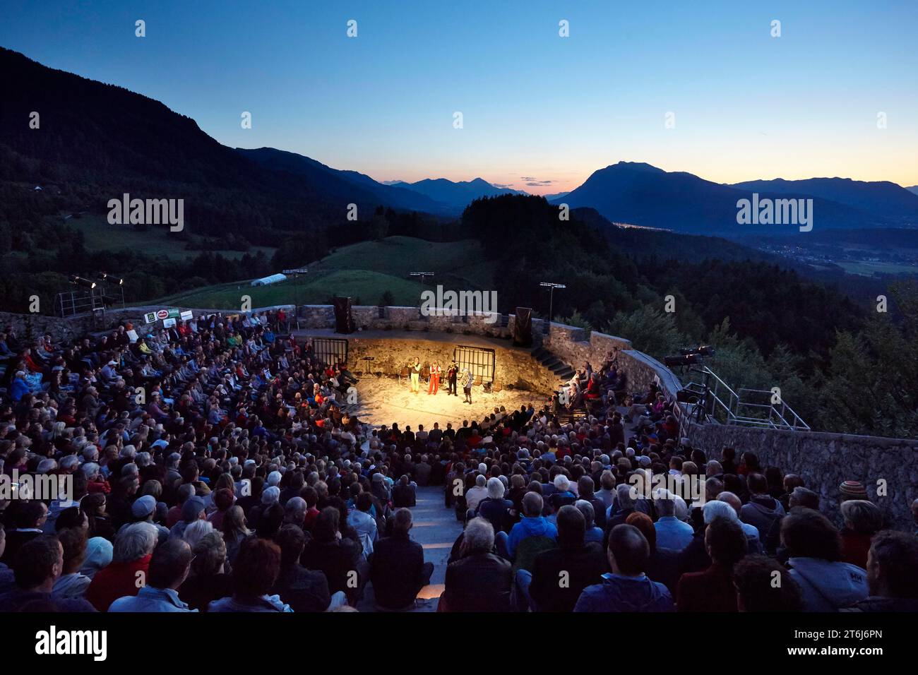 Burgarena Finkenstein, Faaker See, Carinthia, Austria Stock Photo - Alamy
