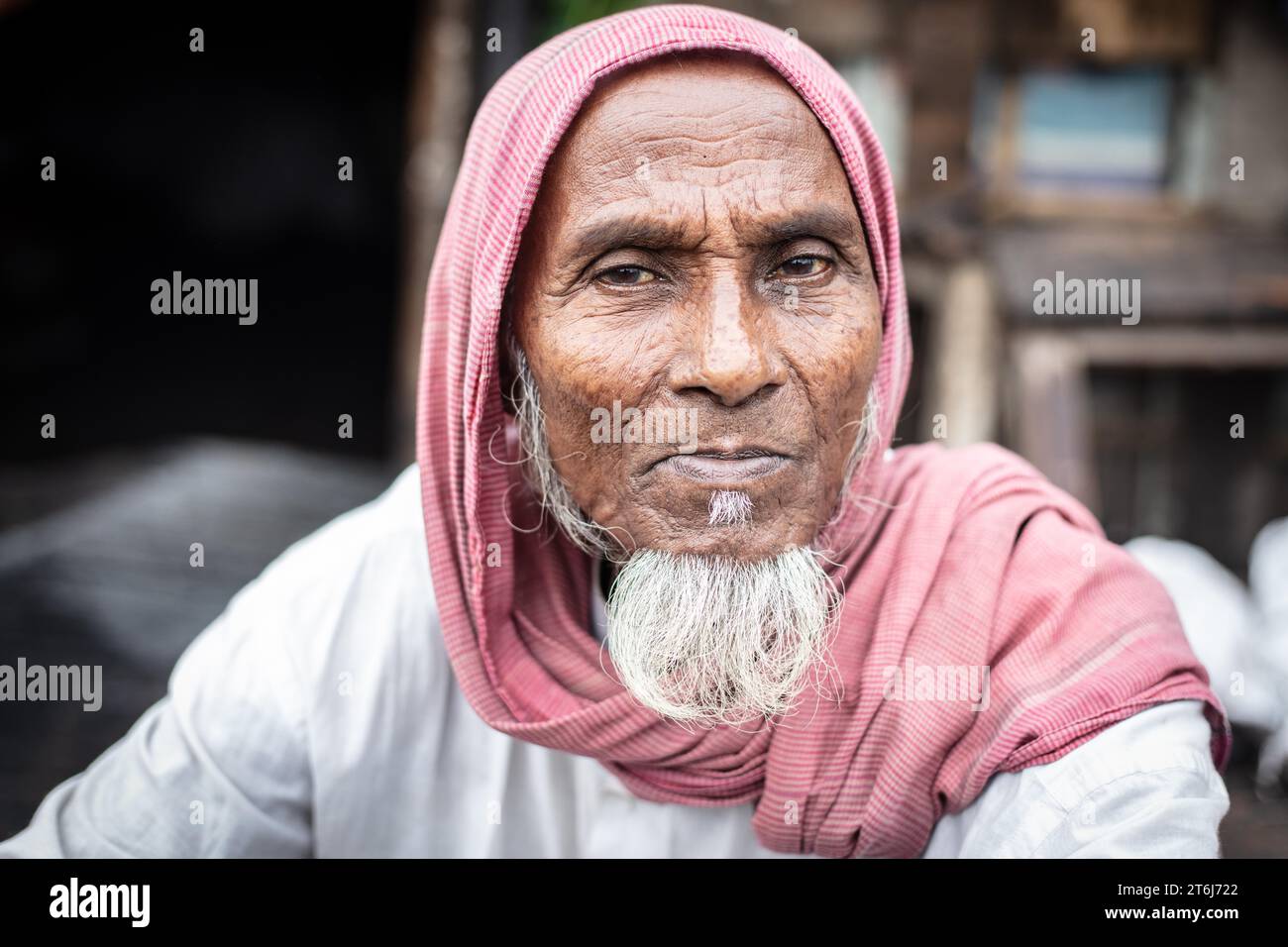 Man in front of his house, Tejgaon Slum Area, Dhaka, Bangladesh Stock ...