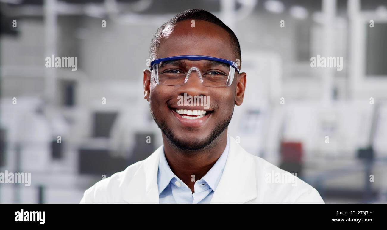 Laboratory Scientist Man Portrait. Happy Science Researcher Stock Photo ...