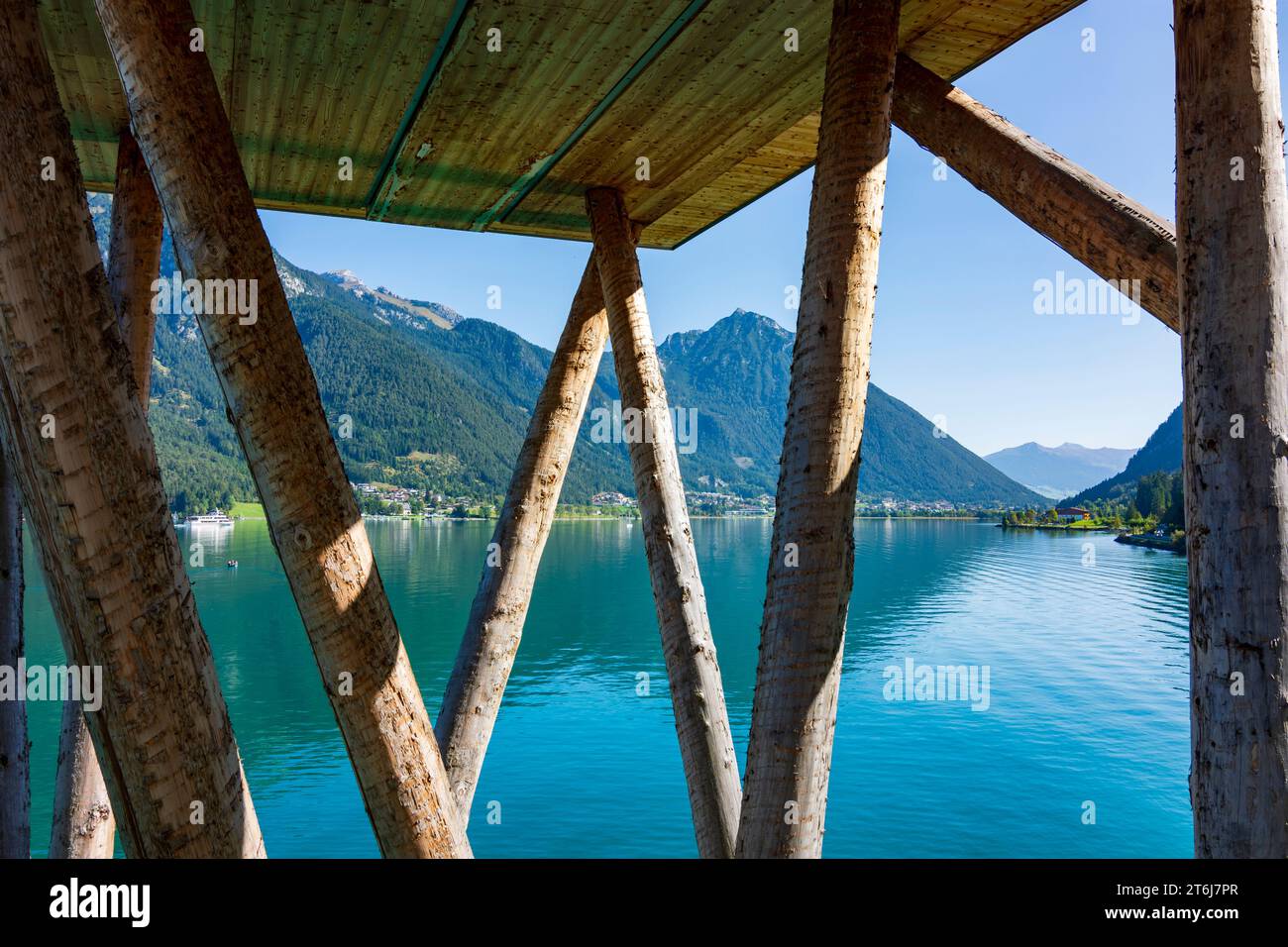 Eben am Achensee, Achensee (Achen Lake), observation tower in Achensee ...