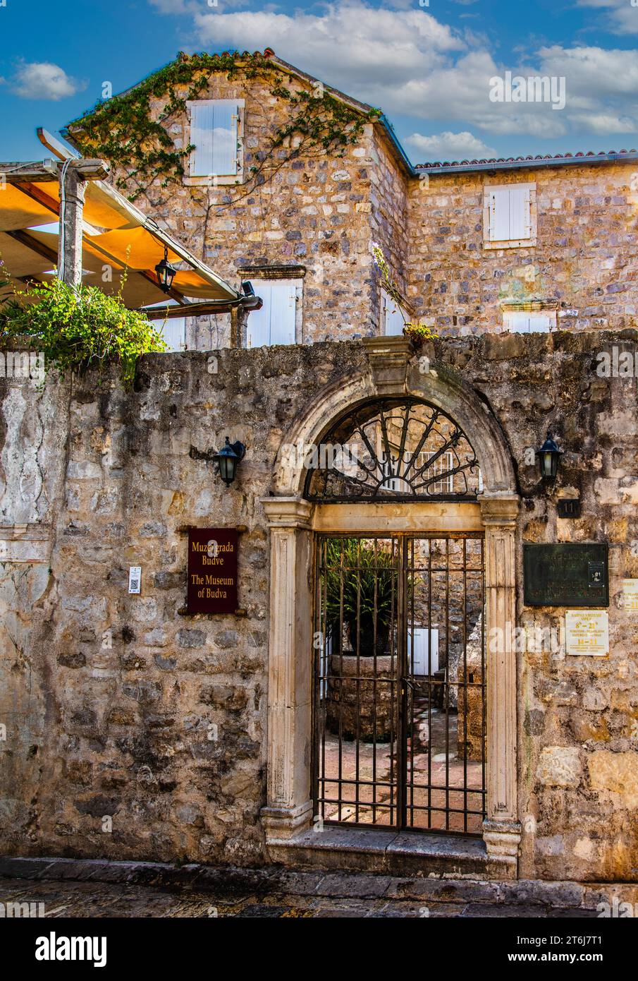 Museum in the old town centre of Budva, Montenegro, Budva, Montenegro ...