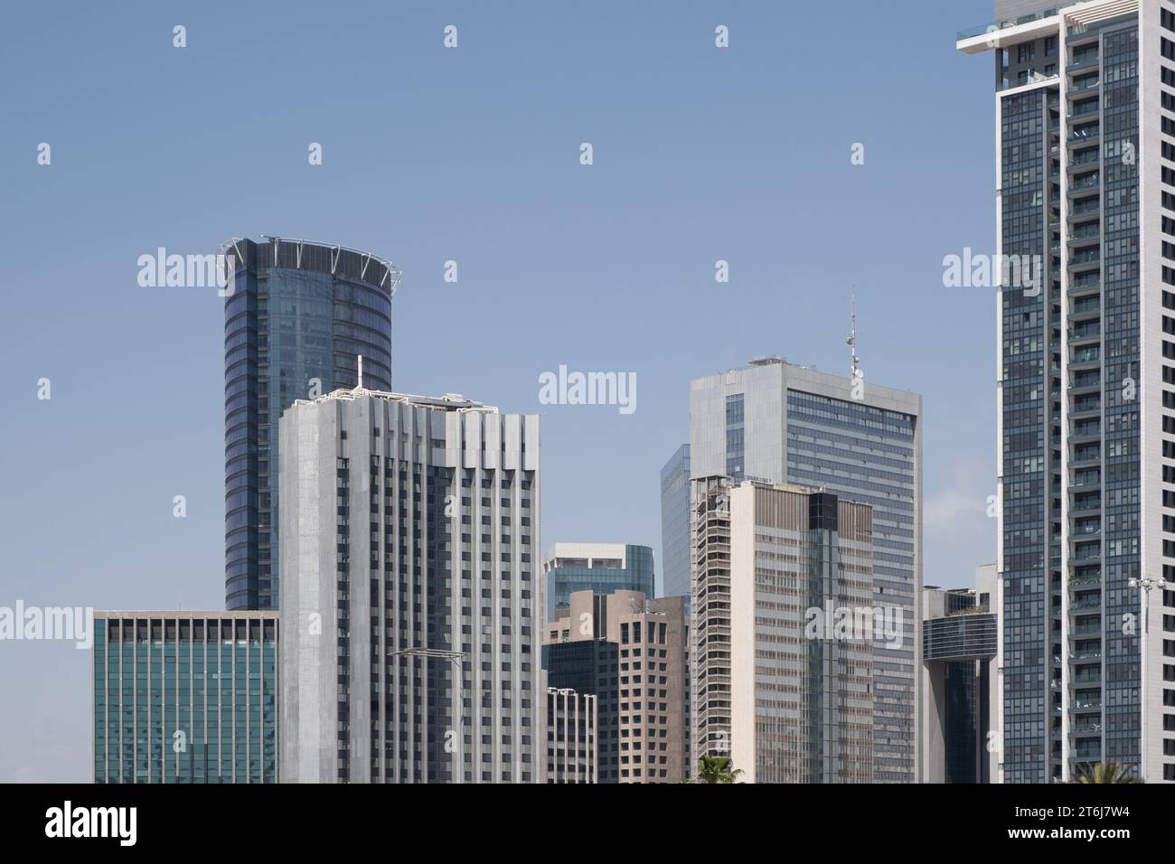 Modern office buildings in Israel exhibit striking facades and large ...