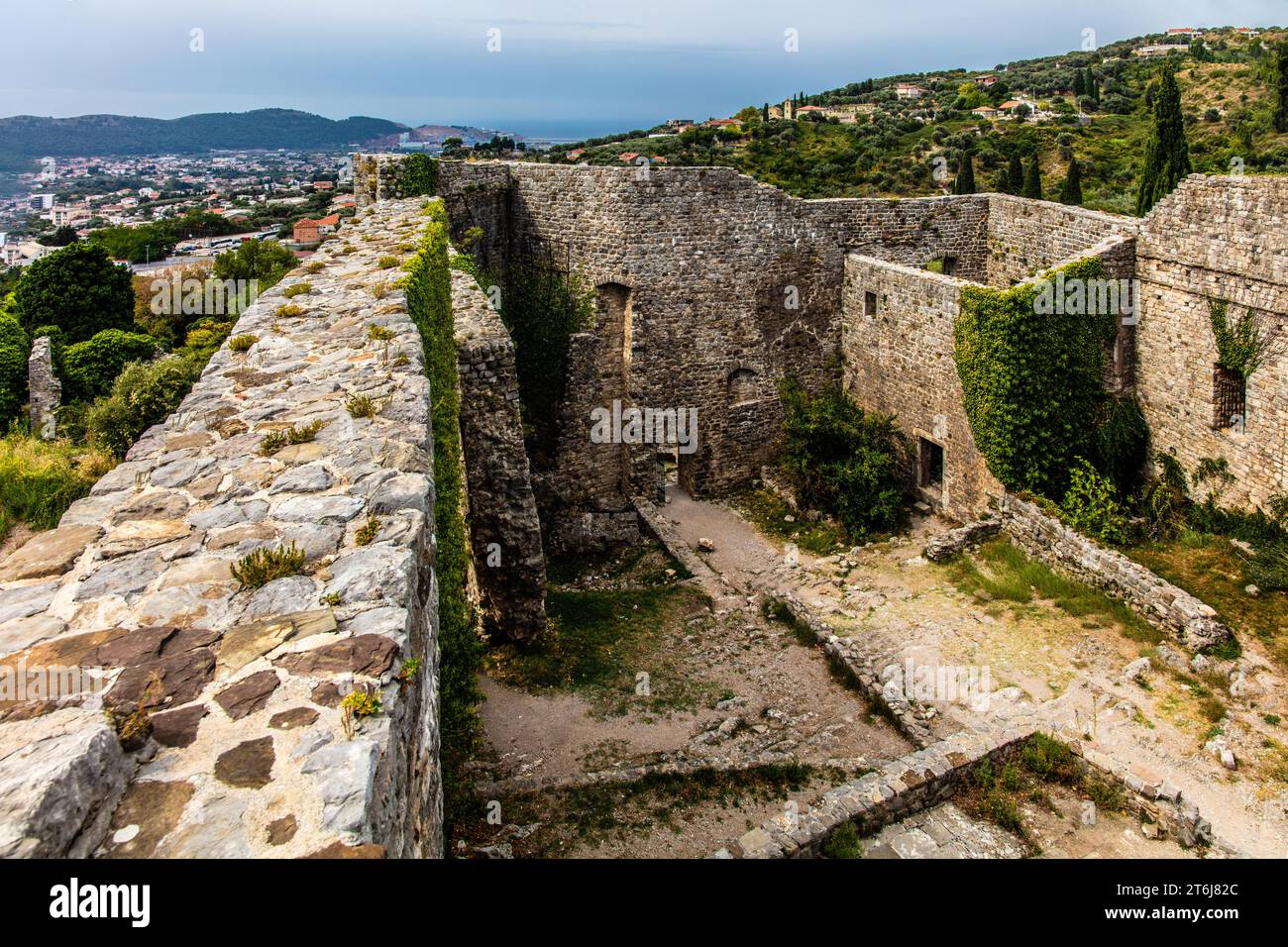 Citadel with the best view over the ruined town of Stari Bar ...