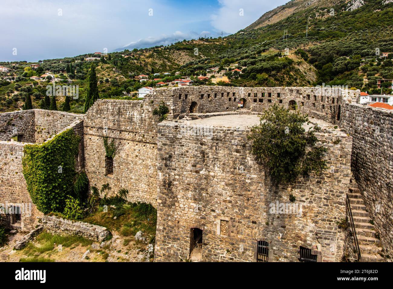 Citadel with the best view over the ruined town of Stari Bar ...