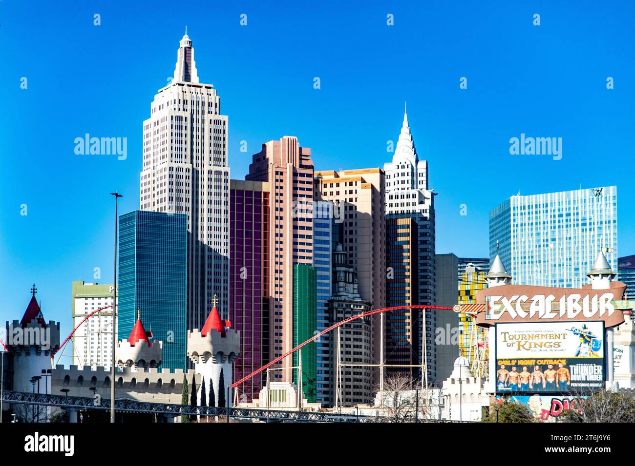 Las Vegas; USA; January 18, 2023: The skyscrapers of the New York-New ...