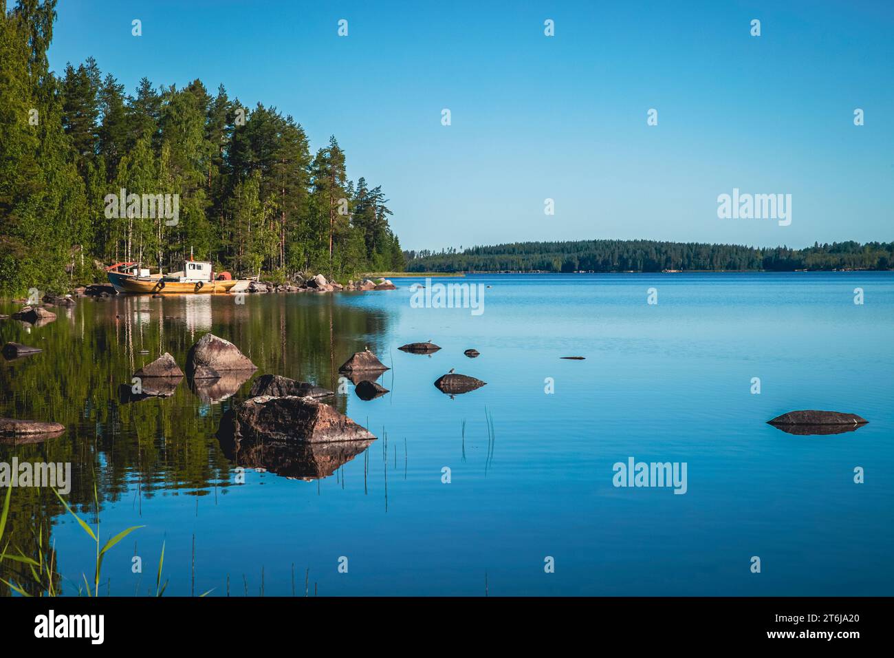 Beautiful shot lake in finland hi-res stock photography and images - Alamy