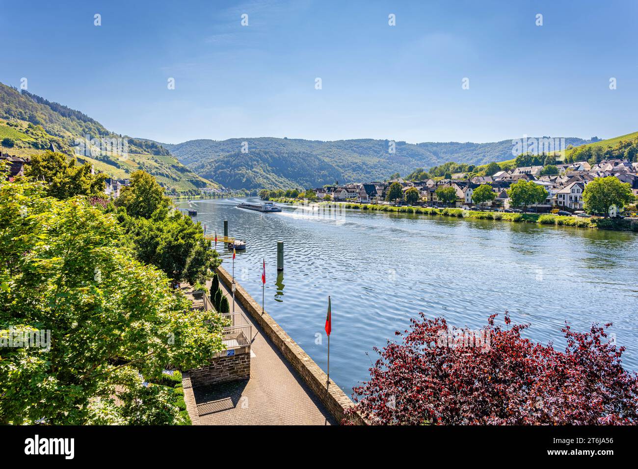 Zell an der Mosel, town with a long history of viticulture at the ...